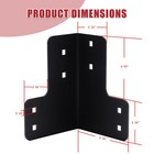 Steel Corner Brackets 8 Pcs Workbench Shop Table Kit Multi-Angle Joint ...