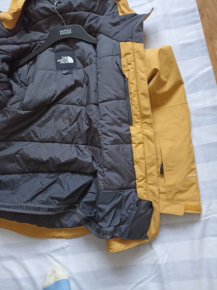 The North Face Women's Descendit Ski Jacket Size S Yellow Bnwt | eBay UK