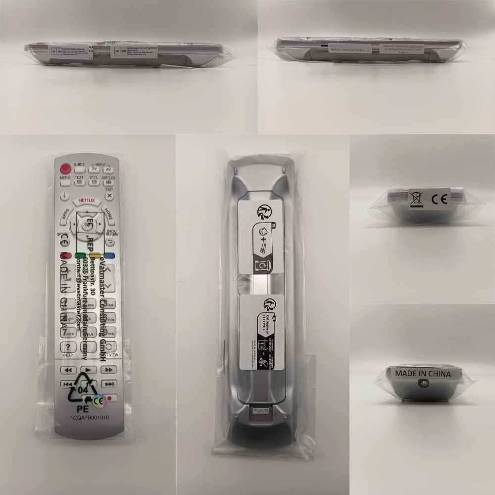 Ersatz Fernbedienung für Panasonic N2QAYB001010 LCD Fernseher tv für ...