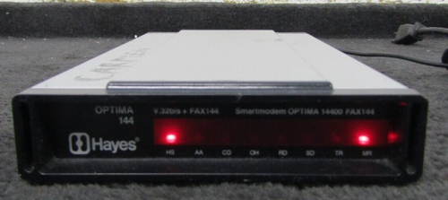 Hayes Optima Modem 14400 v.32bis + Fax144 Model No. 5100AM Smartmodem ...