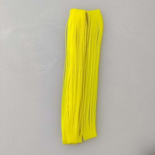 S1902 Yellow Glow Silicone Tabs 100tabs Fishing Skirts Material | eBay