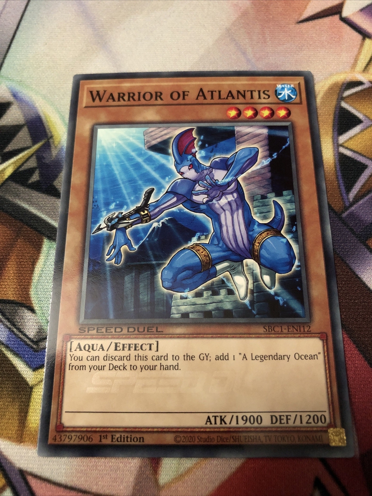Warrior of Atlantis - SBC1-ENI12 - Common 1st Edition - Near Mint ...