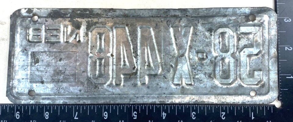 Nebraska 1987 Trailer License Plate Man Cave Nance Co Garage Decor ...