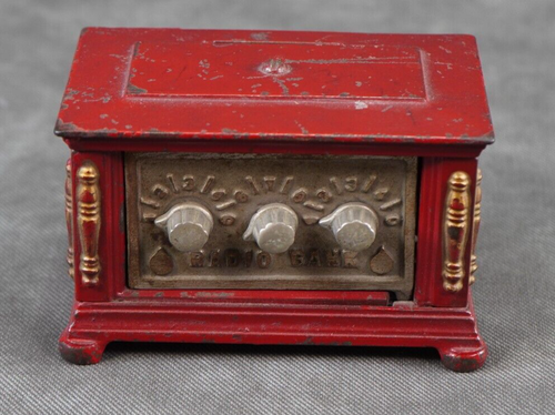 Kenton Cast Iron Radio Bank Still Bank 4.5" Wide by 2.75" Tall ES11 | eBay