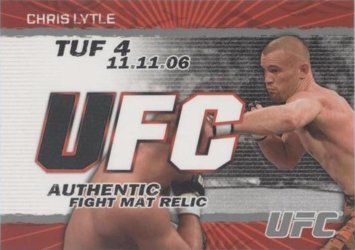 2009 Topps UFC - Authentic Fight Mat Relic Chris Lytle #FM-CLY (MEM, RC ...