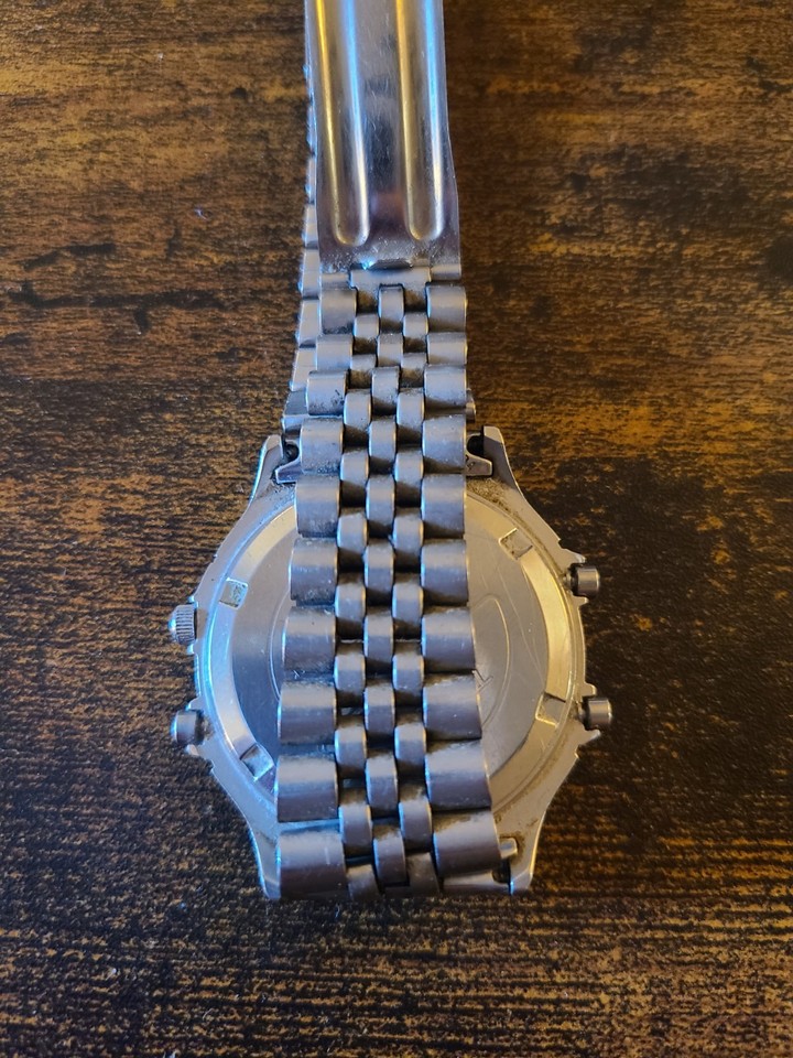 O39 Timex Alarm/Chrono WR50m Watch Diver 40mm Mens Tested/works New ...