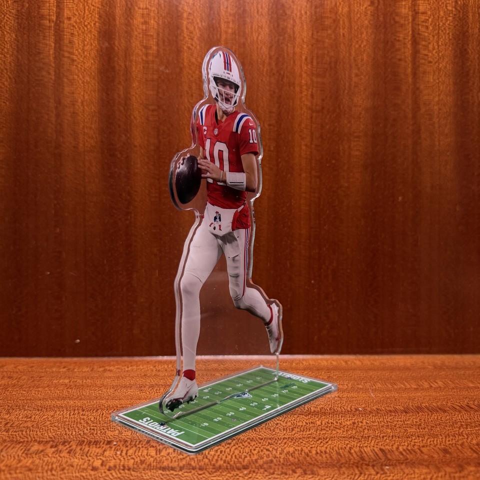 Drake Maye Standee - Patriots Man Cave Display Decor Memorabilia ...