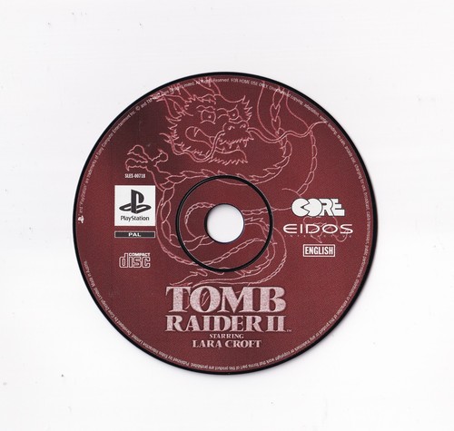 TOMB RAIDER II 2 PS1 PLAYSTATION 1 PSX *DISC ONLY* TESTED - CLEAN DISC ...