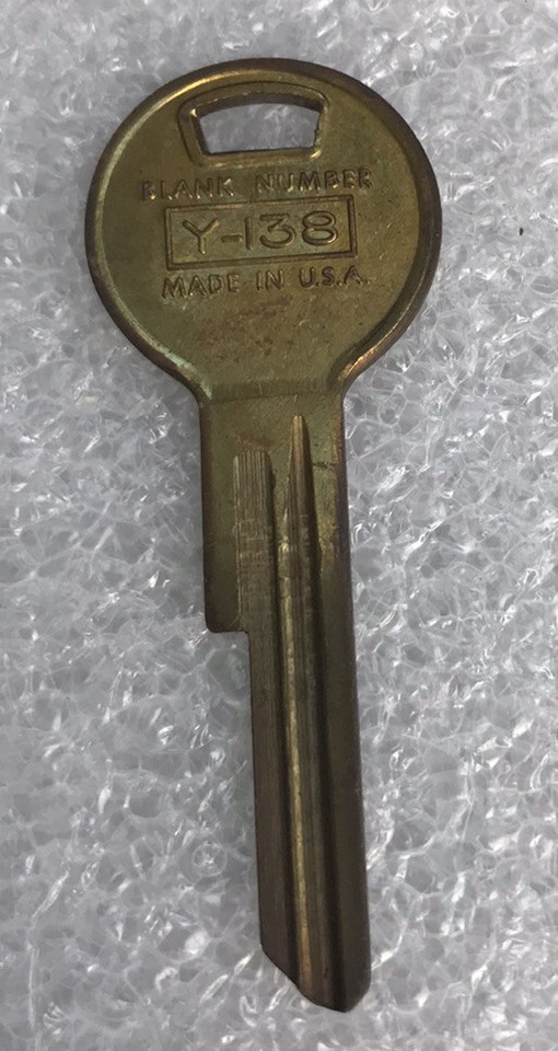 Curtis Key Cleveland O USA Brass Y-138 Key UnCut! BULLDOG LOGO Y138 | eBay