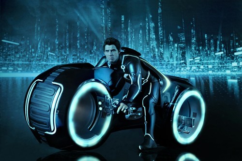 Hot Toys 1/6 Scale Sam Flynn with Light Cycle Action Figure for sale ...