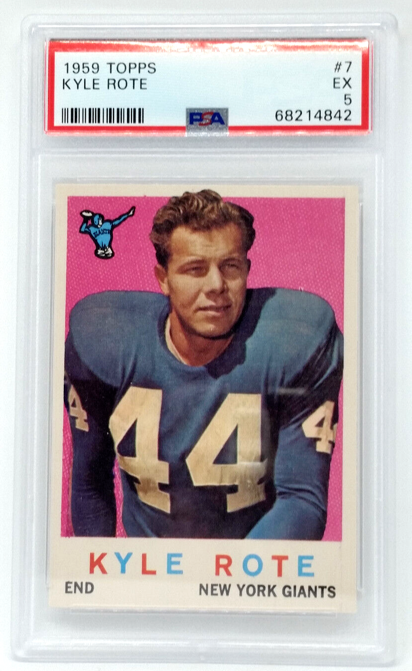 1959 Topps - #7 Kyle Rote for sale online | eBay