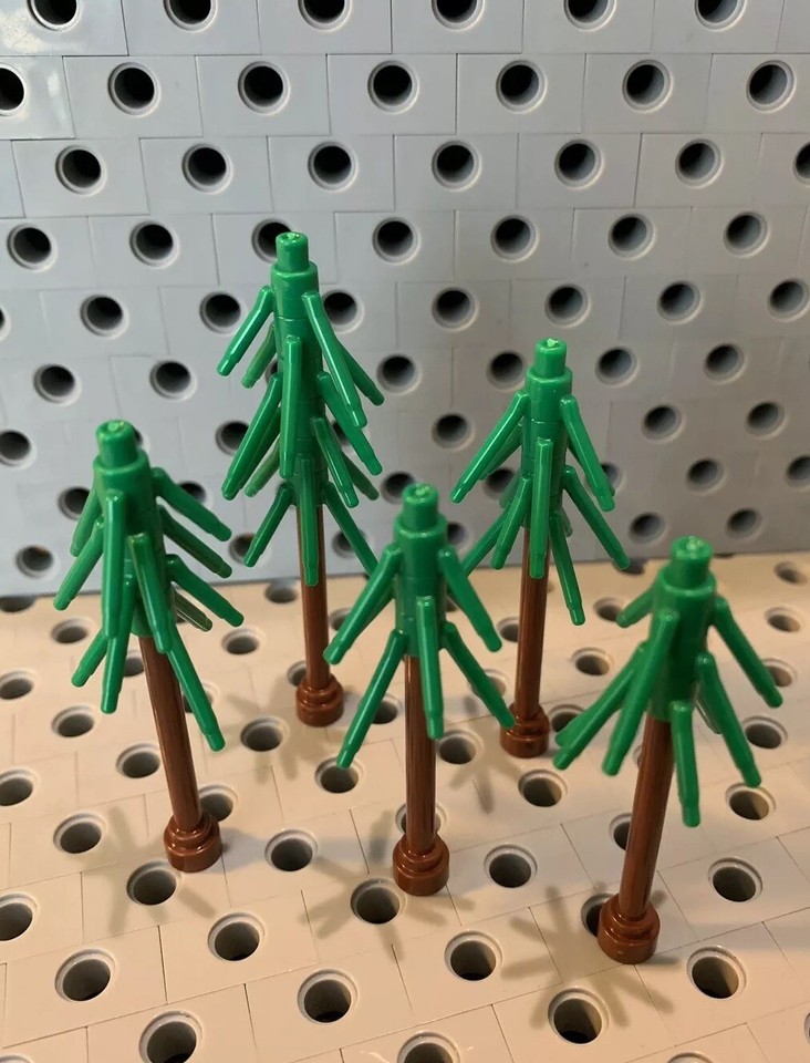 Lego Tree Pine Forest Garden Greenery Plant Shurbs Bushes New Custom ...