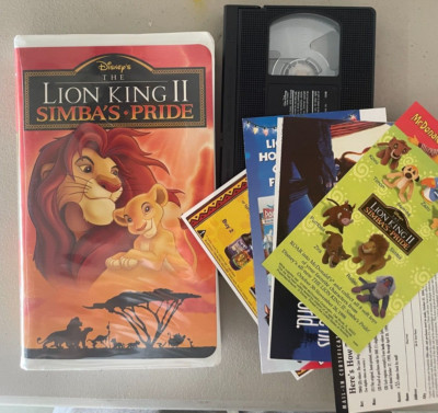 The Lion King II Simbas Pride Original Disney VHS Video Clamshell ...