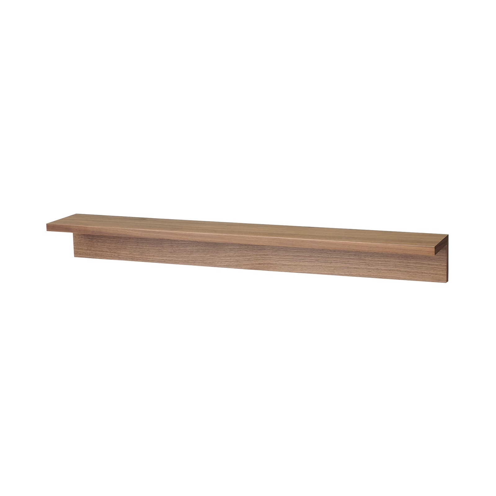 MUJI Wall-mounted furniture shelf walnut veneer width 88 x depth 12 x ...