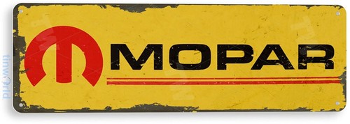 TIN SIGN Mopar Hemi Engine SIGN Rustic Retro Garage SIGN Auto Shop Sign ...