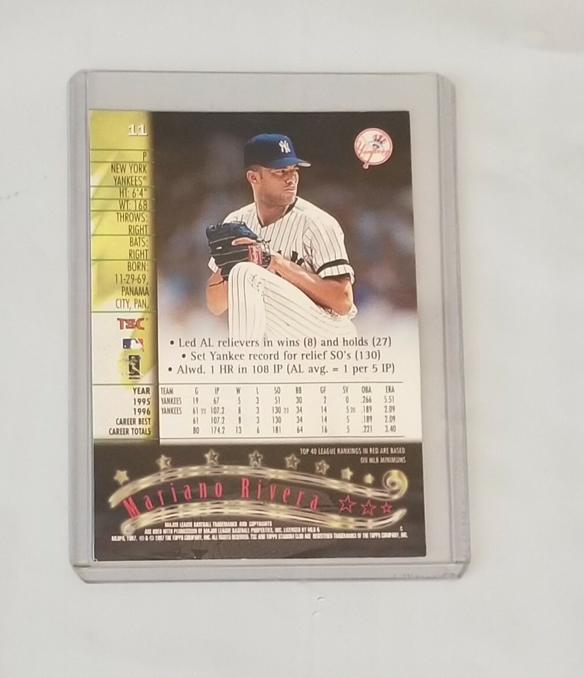 1997 Topps Stadium Club Matrix #11 Mariana Rivera New York Yankees | eBay