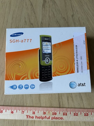 VTG Samsung SGH A777 Lime Green Cell Phone Slider 3G Y2K AT&T NIB ...