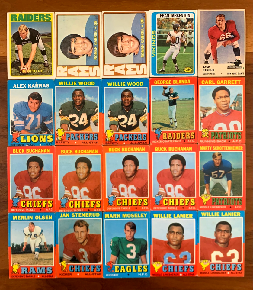 +HOF+ VINTAGE FOOTBALL CARD LOT (200 CARDS!) | eBay
