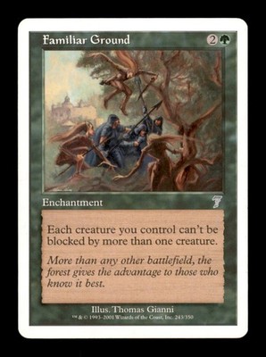 Familiar Ground LP Light Play Seventh Edition MTG [8280] | eBay
