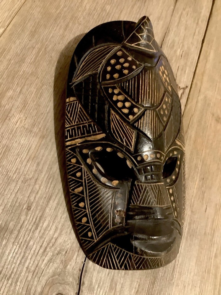 Wooden Hand Carved Fijian Tribal Mask | eBay UK