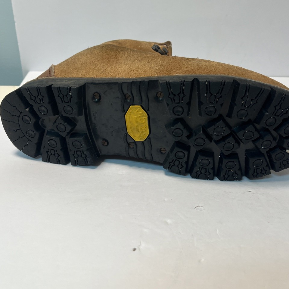 VTG Kinney Colorado Mountaineering Hiking Boots Tan Suede Italy Men's ...