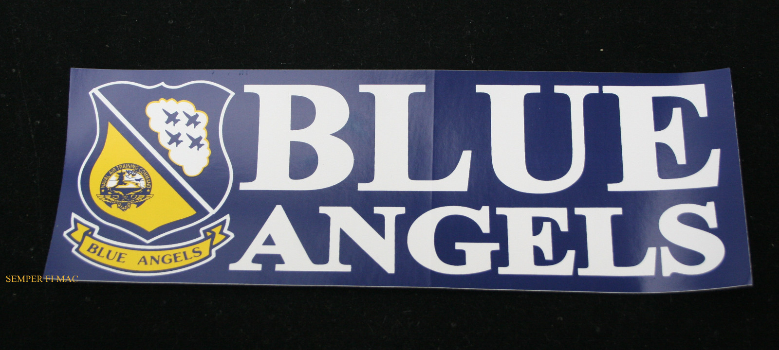 2 BLUE ANGELS SEAL CREST BUMPER STICKER DECAL US NAVY MARINES PILOT ...