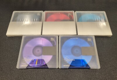 Sony MD80 MiniDisc Recordable Color Collection 80 Minute 5-Pack | eBay ...