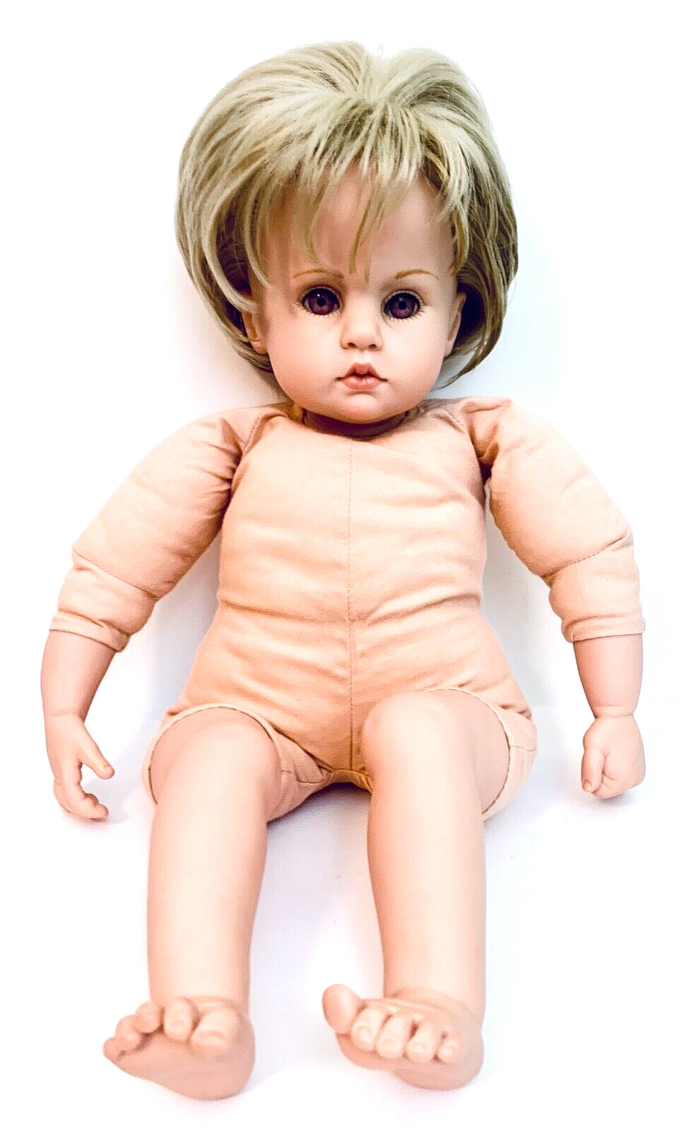 Gotz 1999 Artist Hildegard Gunzel Blonde Hair Lavender Pink Eyes 22 ...