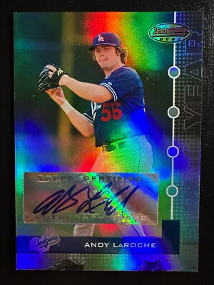 Andy LaRoche 2005 Bowmans Best Autograph Issue Los Angeles Dodgers #112 ...