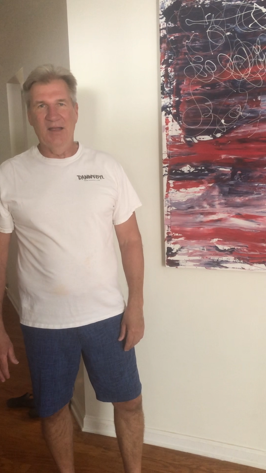 USA FLAG Original Art PAINTING DAN BYL Patriotic Modern Contemporary ...