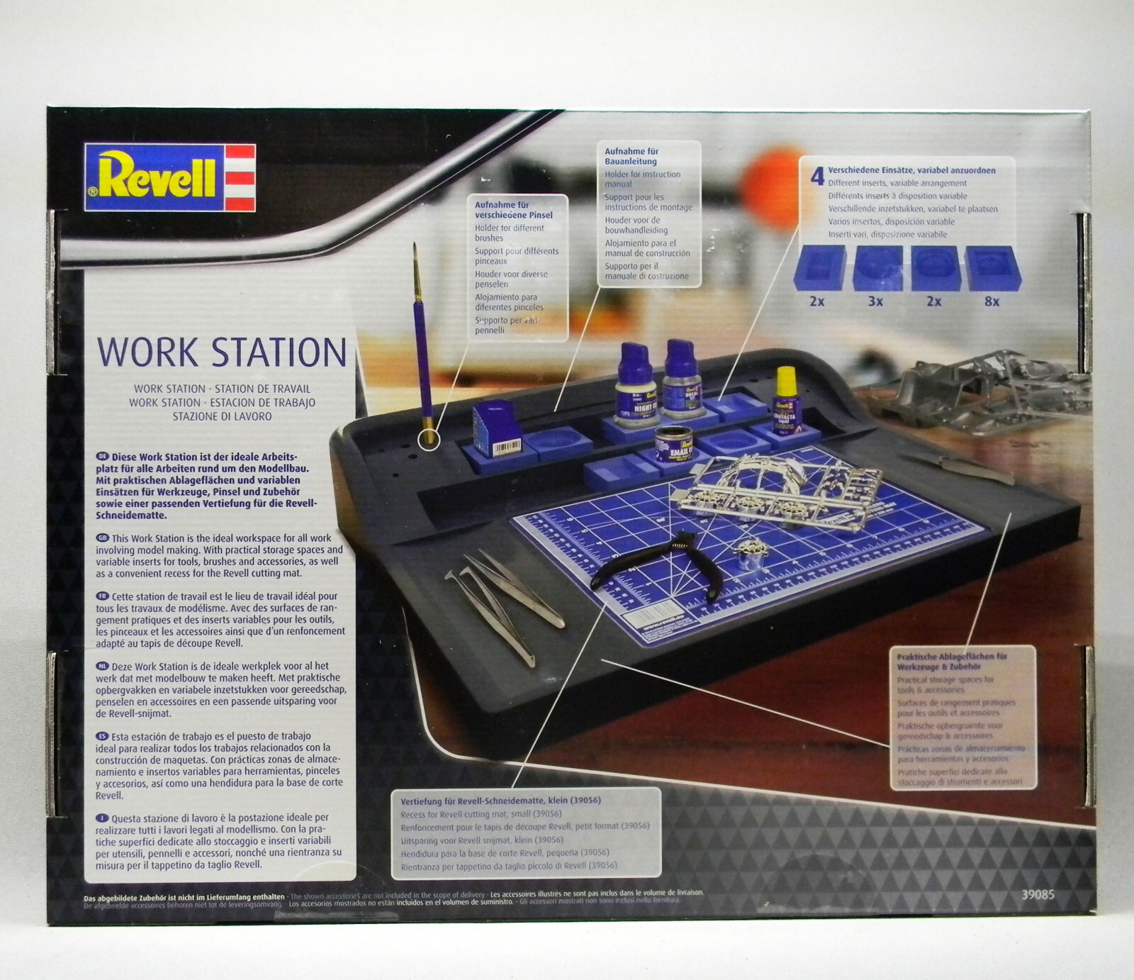 REVELL MODEL WORKSTATION TRAY & ORGANIZER w/ 4 TYPES OF INSERTS ...