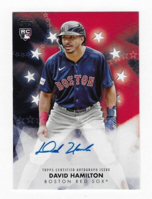 2024 Topps Series 2 DAVID HAMILTON Baseball Stars Autograph RC Boston ...
