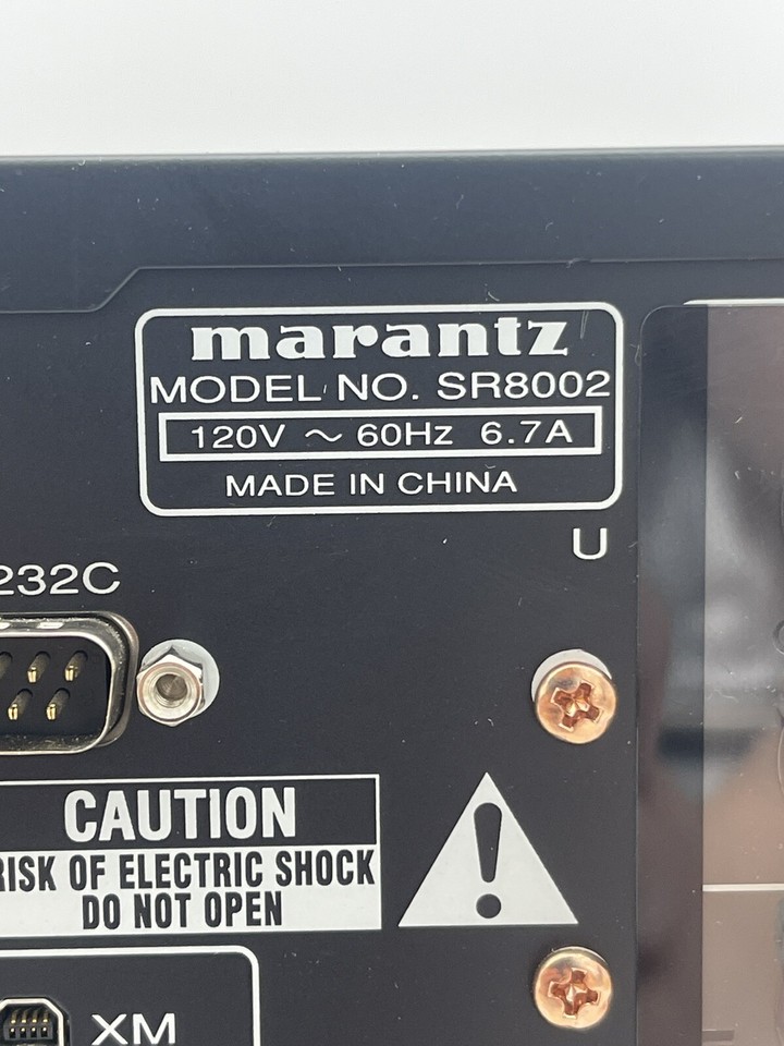 Marantz SR8002 7.1 Channel Black Home Theater AV Surround Sound ...