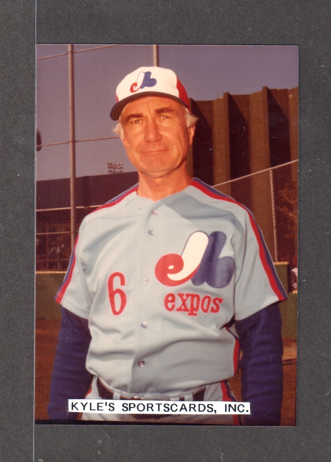 Jim Fanning MONTREAL EXPOS UNSIGNED 3-7/16 x 5 COLOR ORIGINAL SNAPSHOT ...