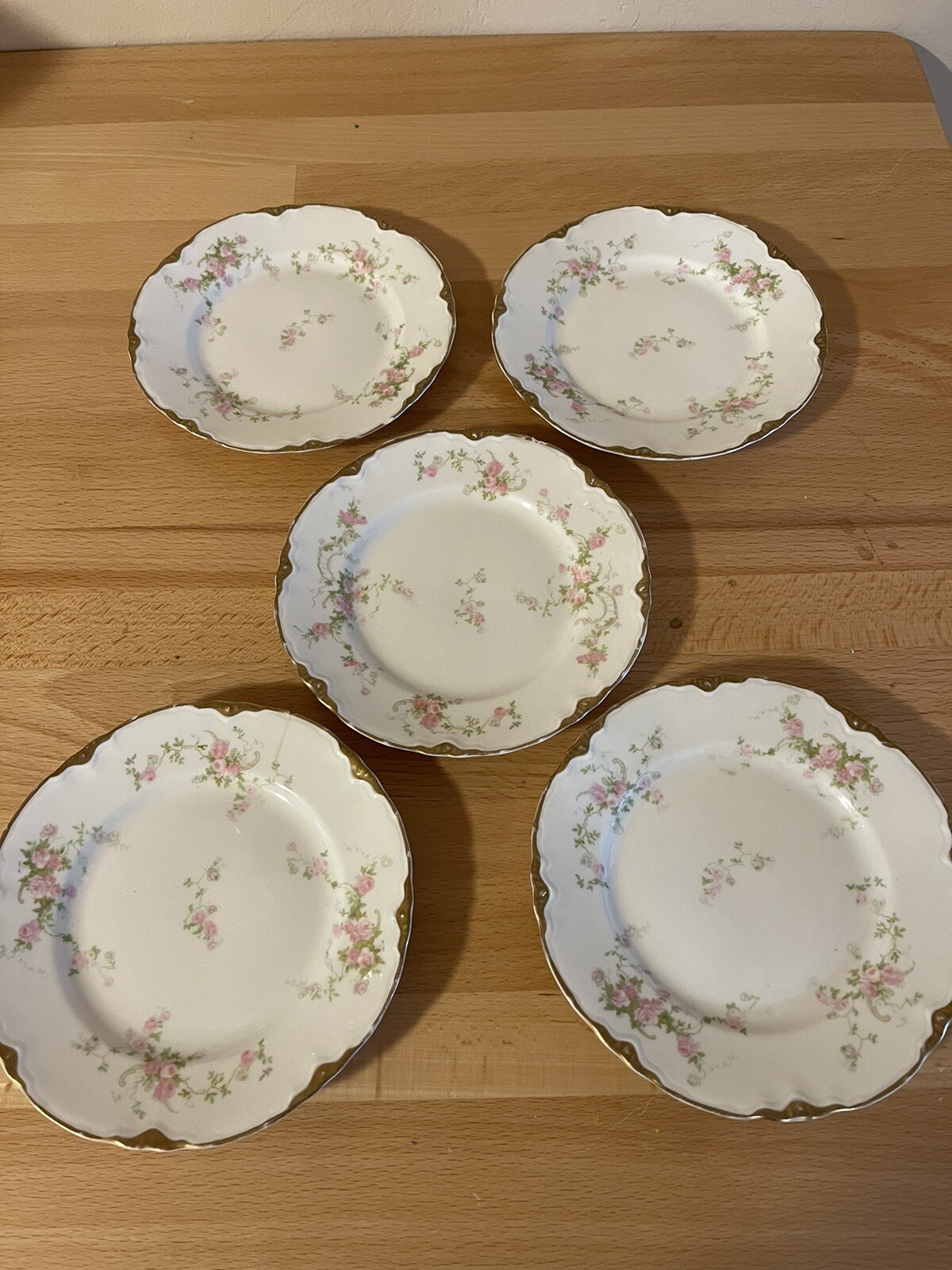 Antique Warwick 6" Plates Avon Rose Lot Of (5) From 1933 Read ...