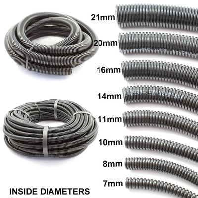 Cable Flexible Conduit / Sleeving Split & Unsplit Loom Harness Various ...