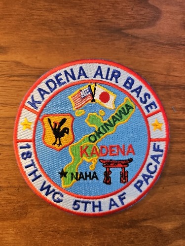 USAF BASE PATCH, KADENA AIR BASE, JAPAN, 18TH WG, 5TH AF, PACAF | eBay