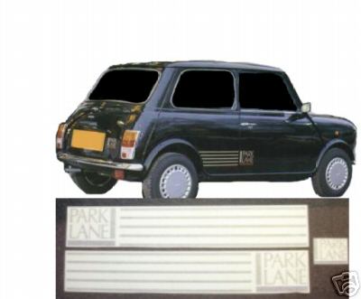 MINI - PARK LANE Decal SET (sides & boot) - Graphics/decals/stickers ...