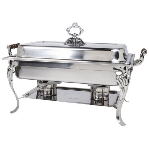 4 PACK Catering Classic STAINLESS STEEL Chafer Chafing Dish Set 8 QT ...