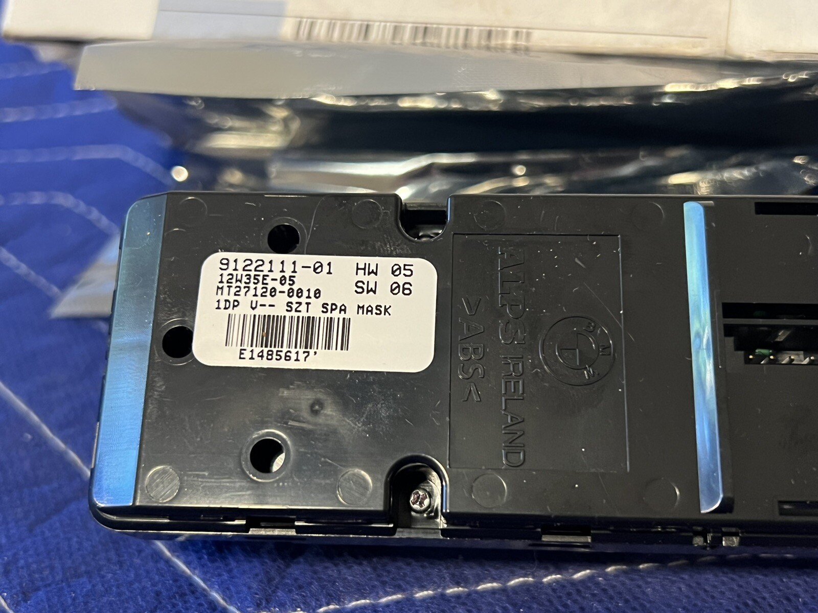 NOS Genuine BMW 5 E60 Front Left Window Switch Control Unit 61319122111 ...