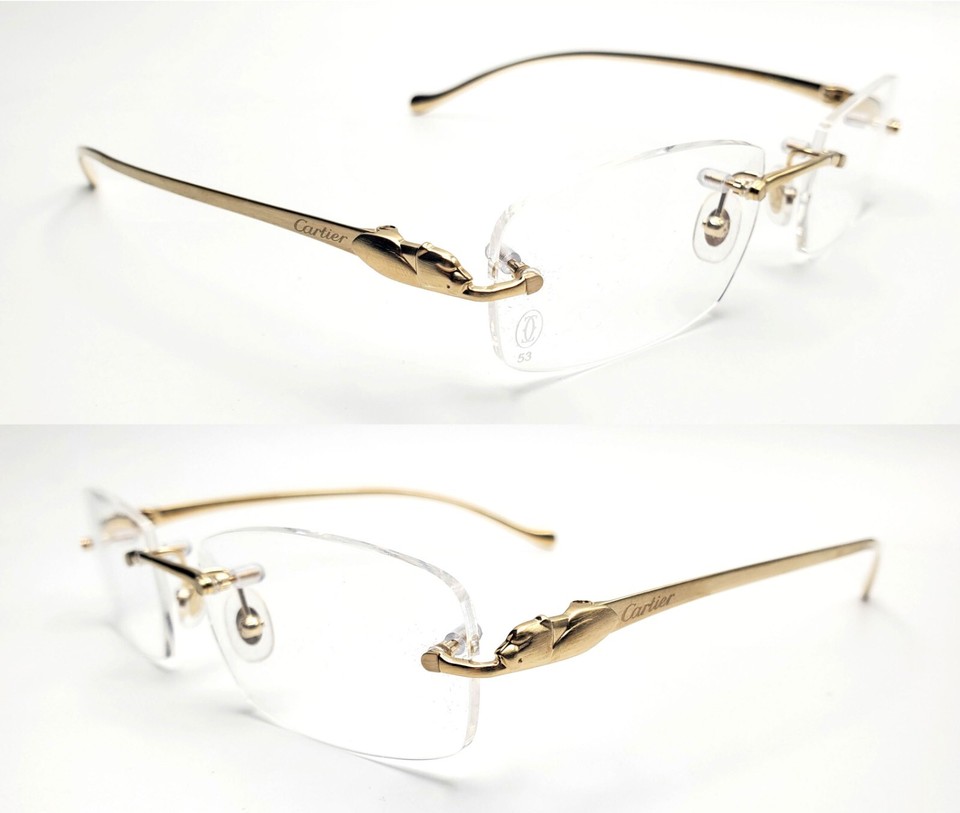 Authentic Cartier Gold Panthere Glasses CT00580 | eBay