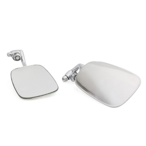 VOLKSWAGEN VW BEETLE BUG STYLE UNIVERSAL CHROME DOOR MIRRORS PAIR 2 PCS ...