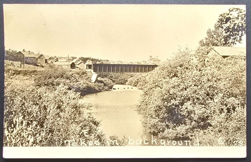 1910 Tekoa WA RPPC - Whitman County River View w/ Trestle - Postmarked ...