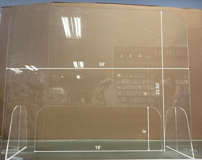 8 PCS table Shield Sneeze guard Protection Shield For Nail station 5/32 ...