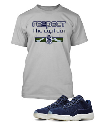 The Captain Tee Shirt to Match Air Jordan 11 Low RE2PECT Shoe Men ...