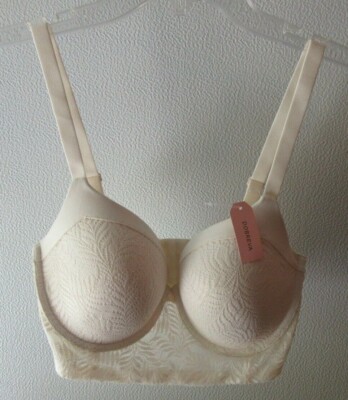 Womens 32E Lightly Padded Lace Dobreva Bra Ivory #2 Lace Sexy Elegant ...