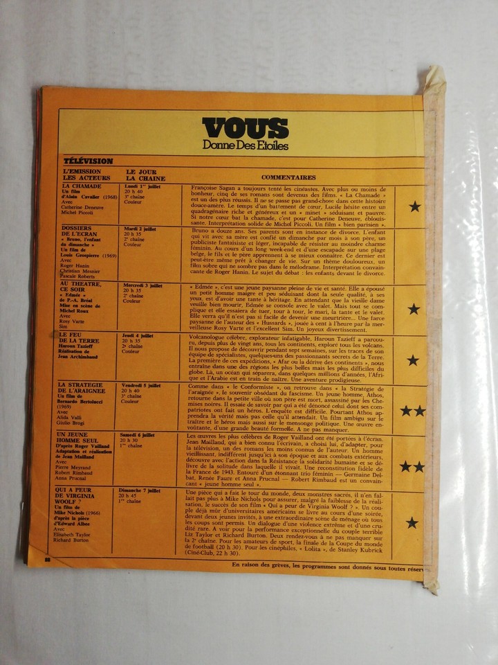 N893 Magazine Paris-Match No °? 1974 The Jeunes De L'Elysee, Caroline ...