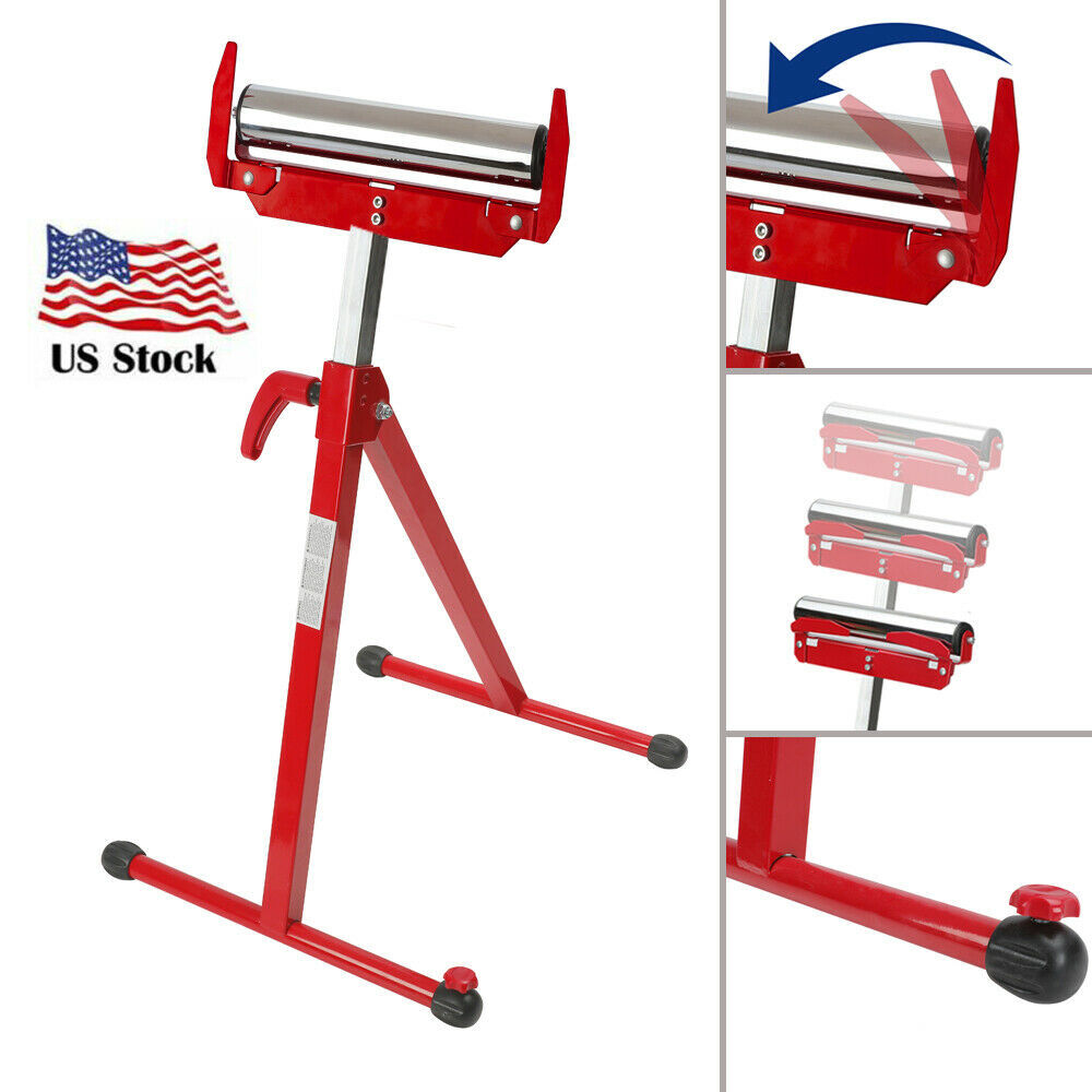 WORKPRO Saw Horse Folding Roller Support Work Stand Carpenter Pipe Wood ...