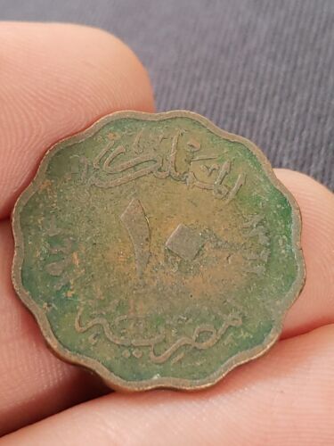 EGYPT 10 MILLIEMES 1943 free UK post worn coin Kayihan coins T81 | eBay