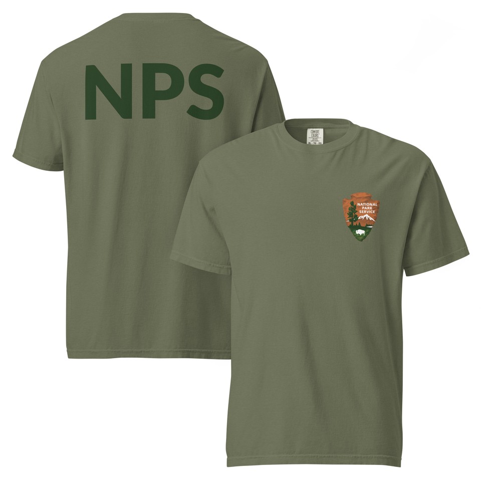 US National Parks Service Logo T-Shirt Arrowhead Comfort Colors Garment ...